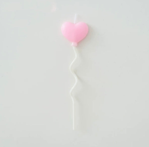 Swirly Pink Heart Candle – The Cakery Hong Kong