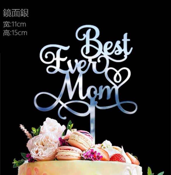 Best Mom Ever (Silver) – The Cakery Hong Kong